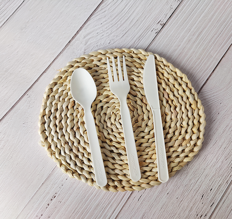 Greenworks 2022 HJ-PLA-09(CWN)7 inch biodegradable compostable CPLA Sturdy disposable cutlery ...