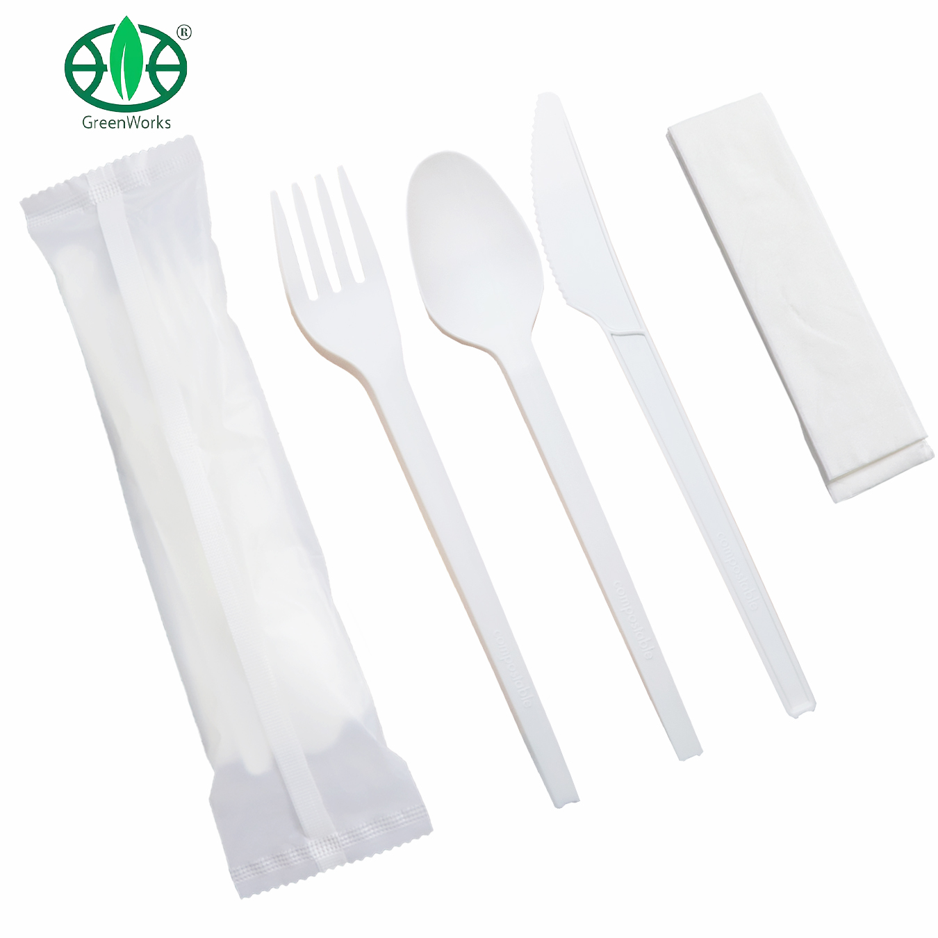 Greenworks HJ-PLA-1890(CWN)CPLA biodegradable cutlery,eating utensils ...